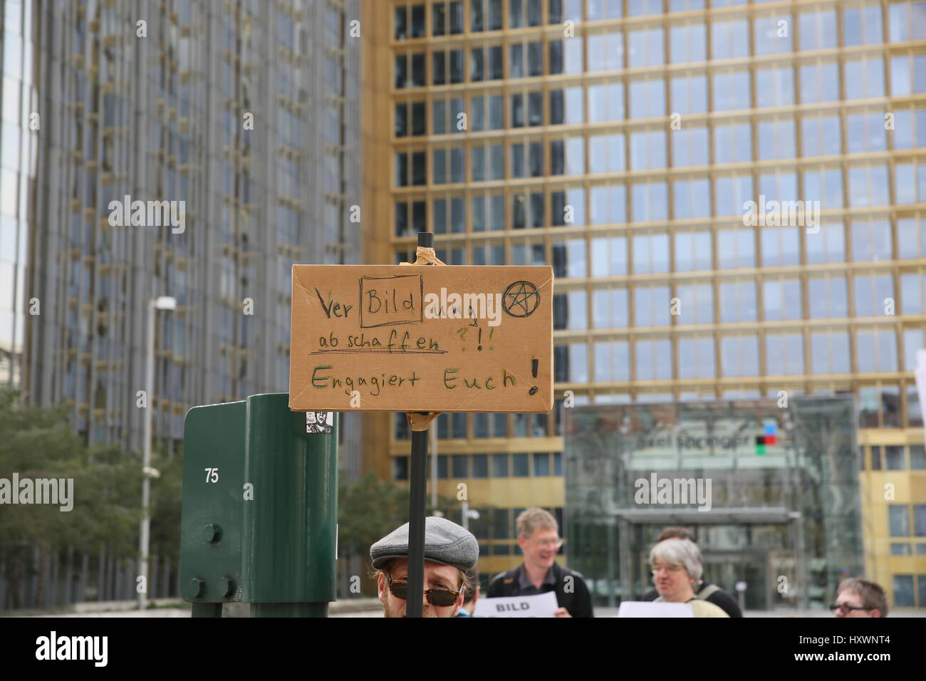 Berlin, Germany, April 11th, 2015: Protest for boycott of Germany´s ...