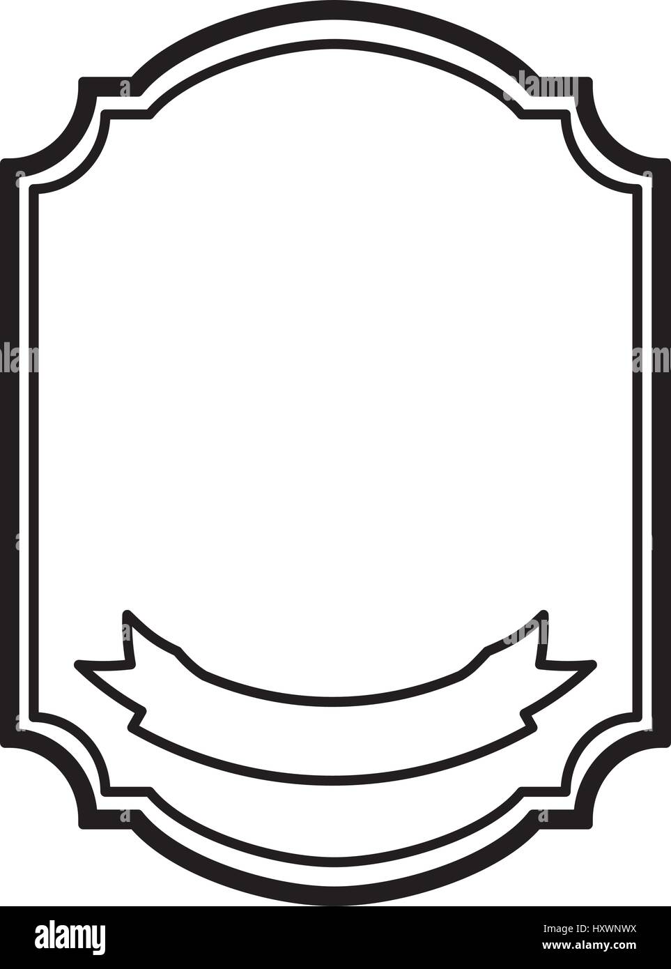 elegant shield frame icon Stock Vector Image & Art - Alamy
