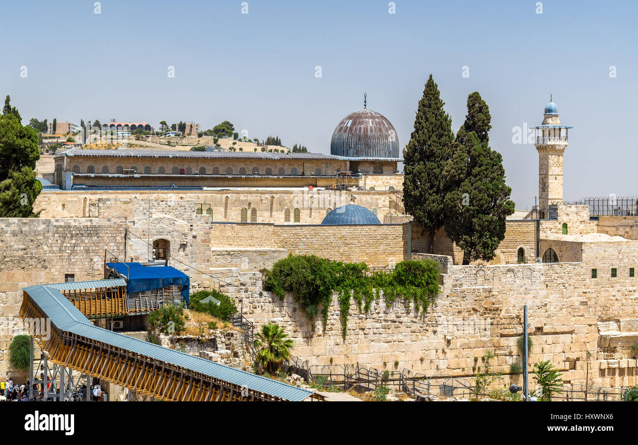 View of the Al-Aqsa Mosque in Jerusalem, Israel Stock Photo - Alamy