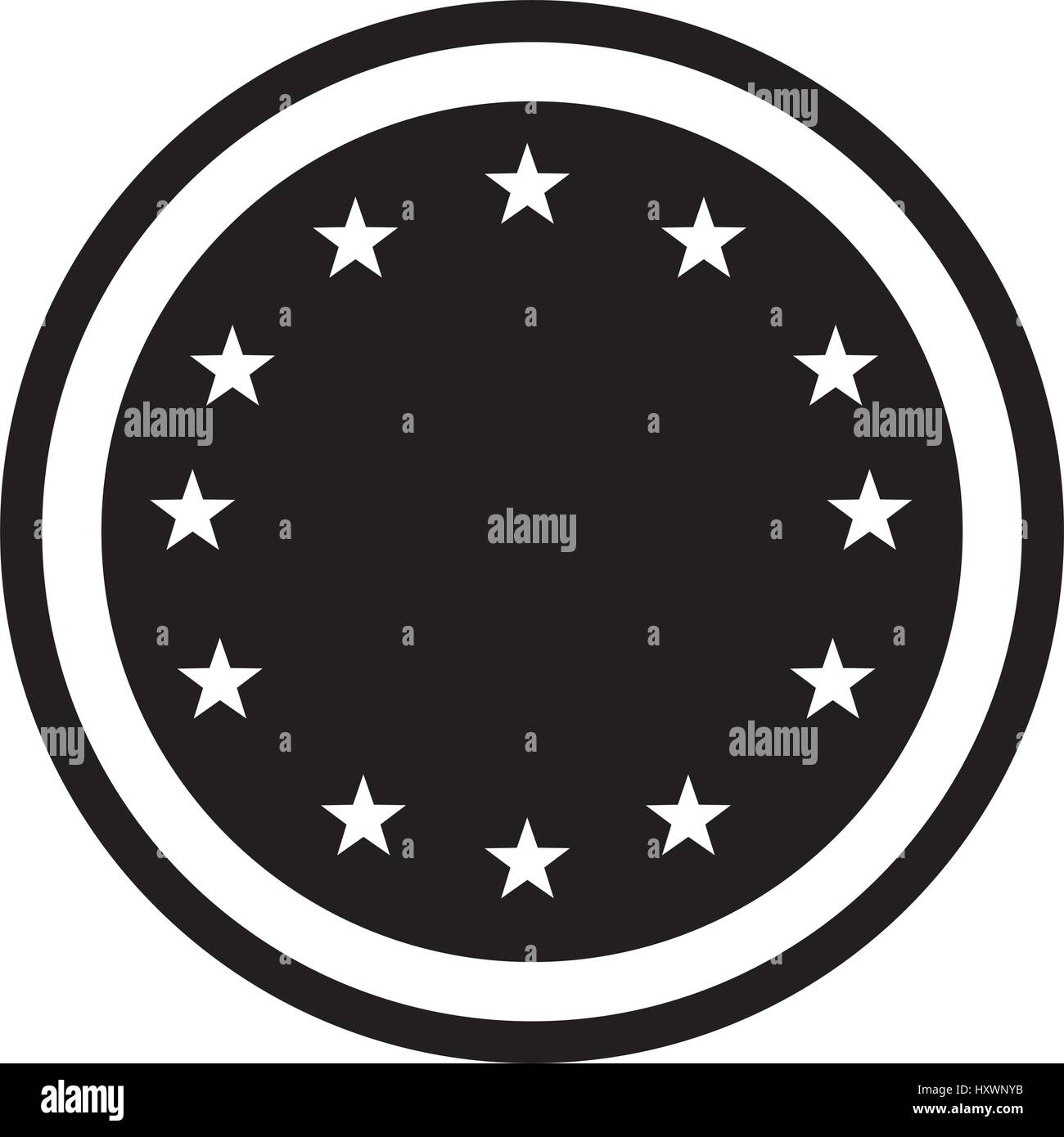 circle seal stamp frame Stock Vector Image & Art - Alamy