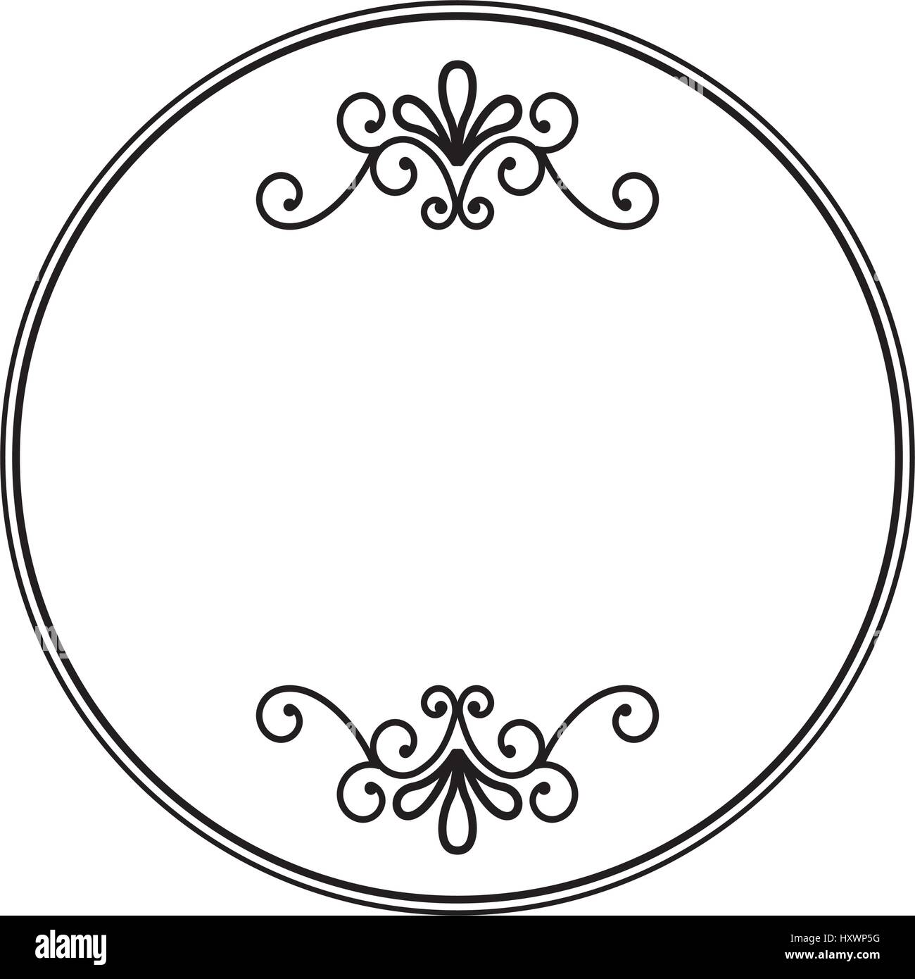 circle seal stamp frame Stock Vector Image & Art - Alamy