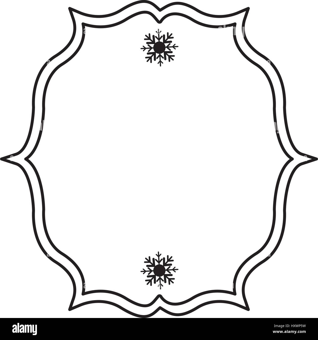 christmas traditional frame icon Stock Vector Image & Art - Alamy