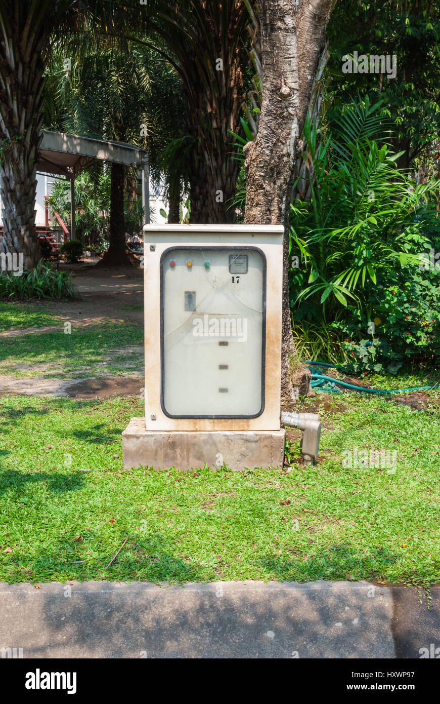 Broken and Bad Condition of Electrical Power Control Metal Cabinet ...