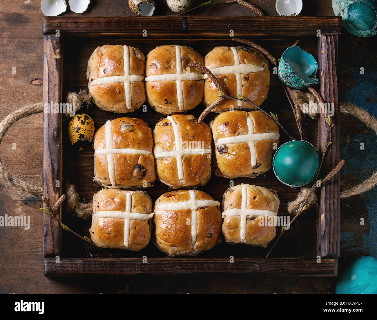 Hot cross buns Stock Photo - Alamy