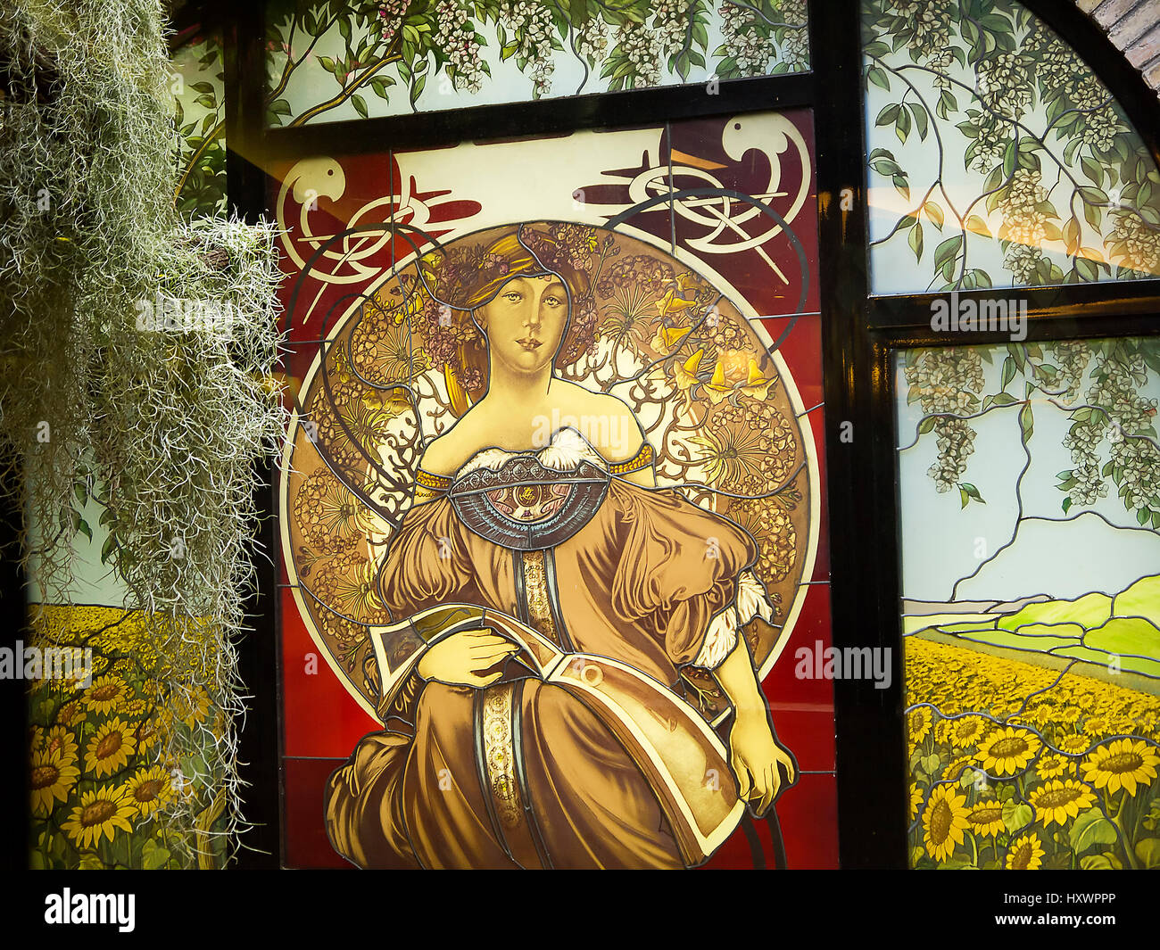 Art Nouveau Window in Rome the Eternal City Italy Stock Photo - Alamy