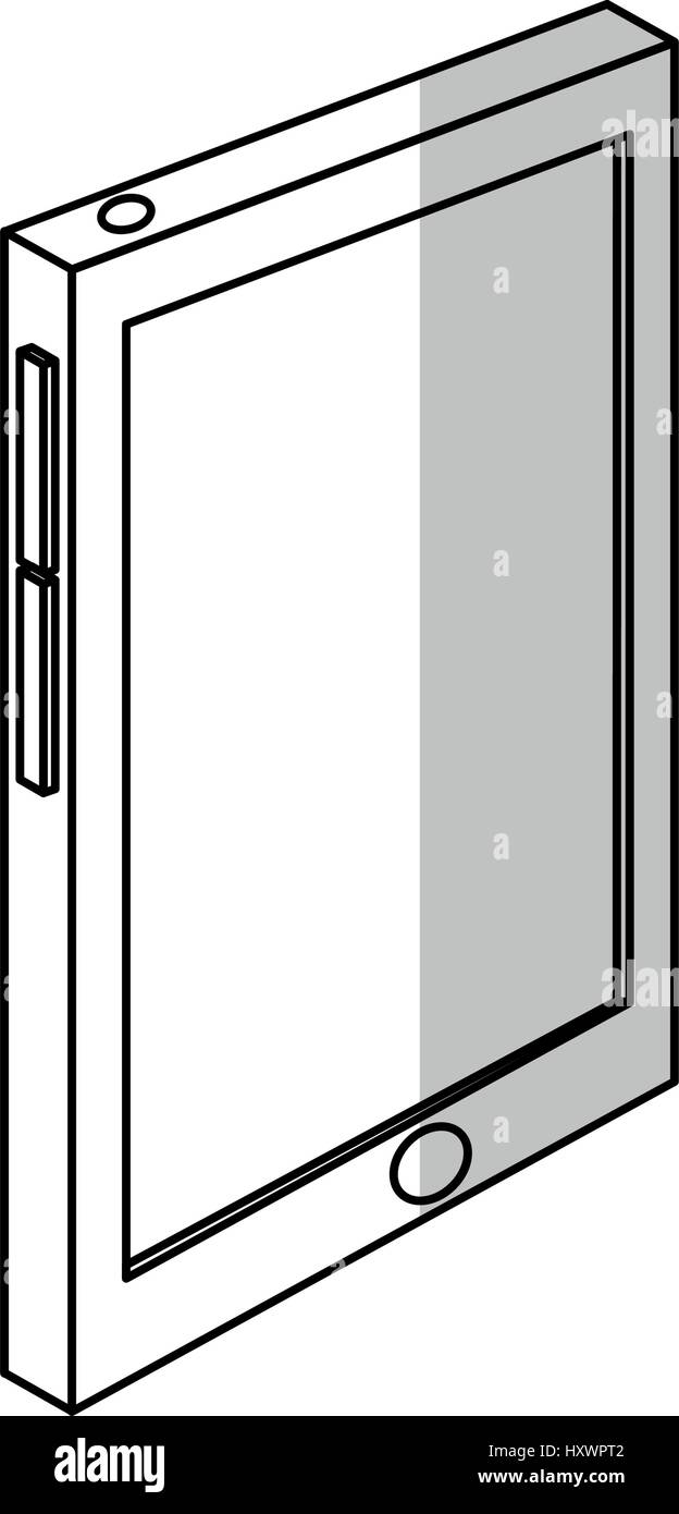 smartphone device icon over white backgorund. vector illustration Stock ...