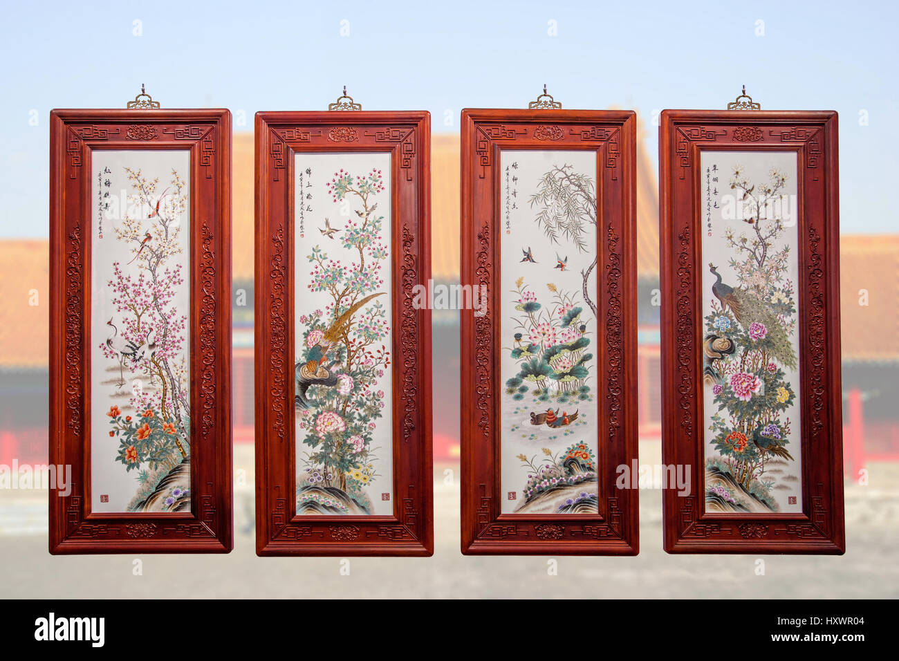 Chinese screen pattern hi-res stock photography and images - Alamy