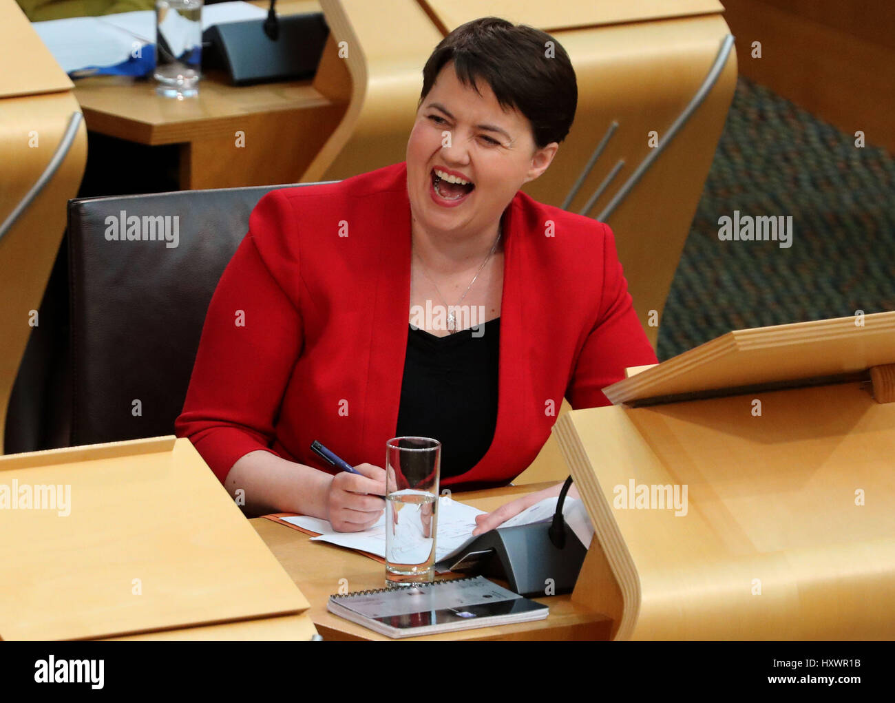 Scottish Conservative leader Ruth Davidson during First Minister's ...