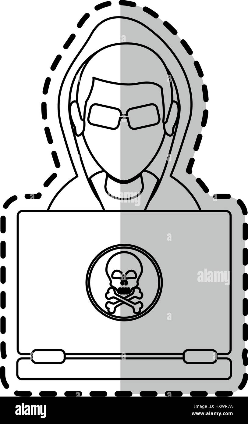 hacker representation icon image vector illustration design Stock ...
