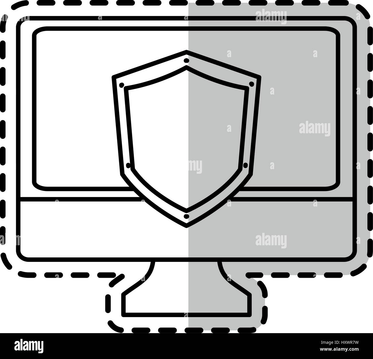 computer antivirus icon image vector illustration design Stock Vector ...