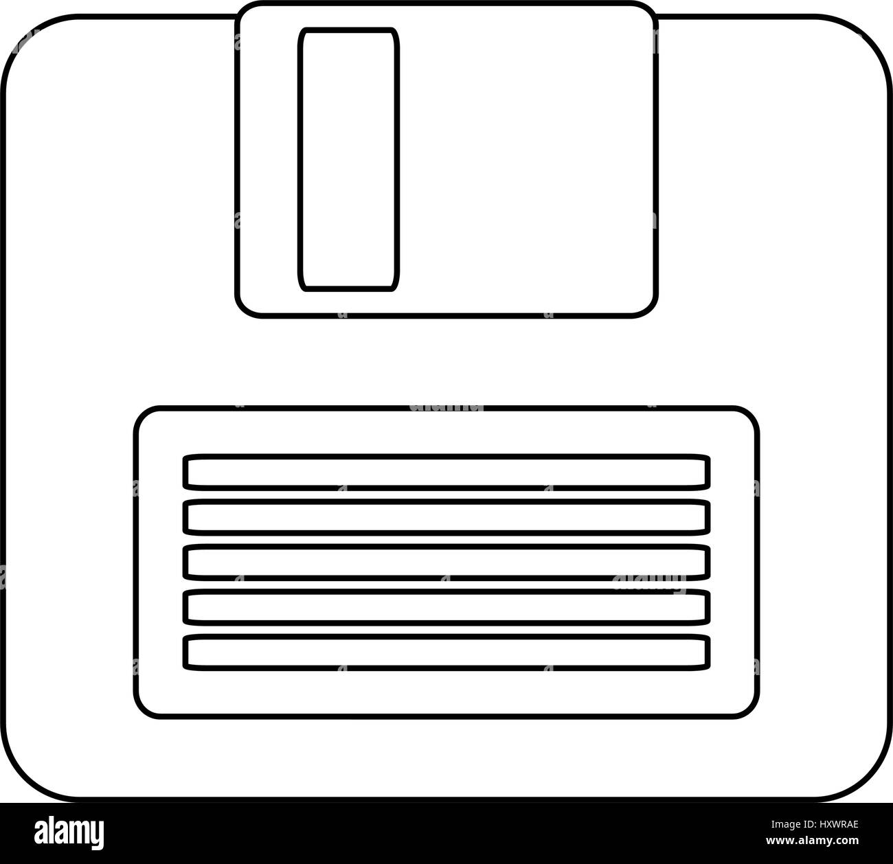 Floppy disk image Black and White Stock Photos & Images - Alamy