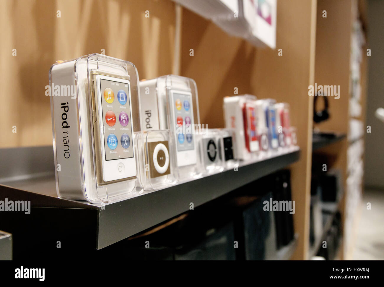 Inside Apple Store With Ipods