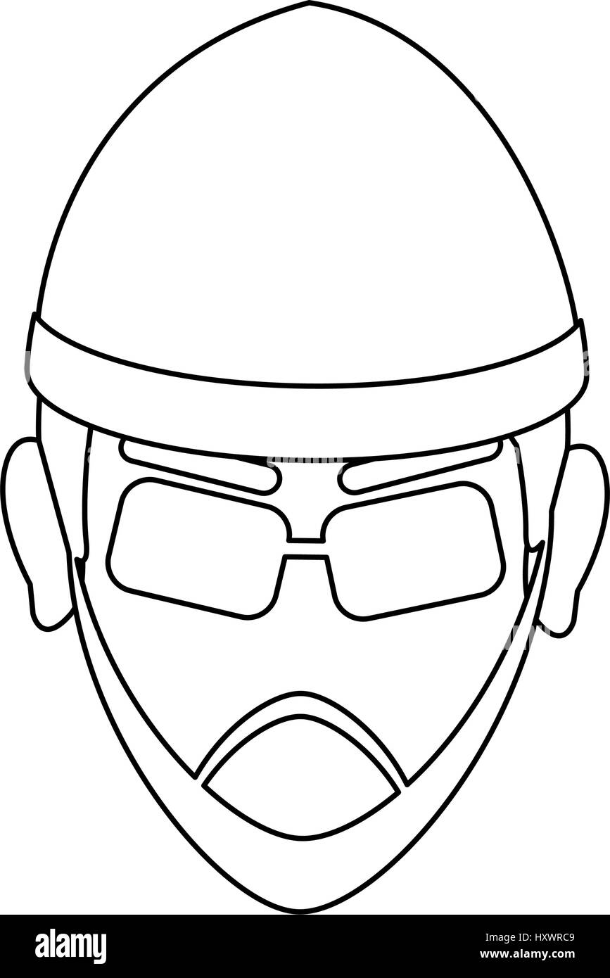 suspicious looking man icon image criminal vector illustration design ...