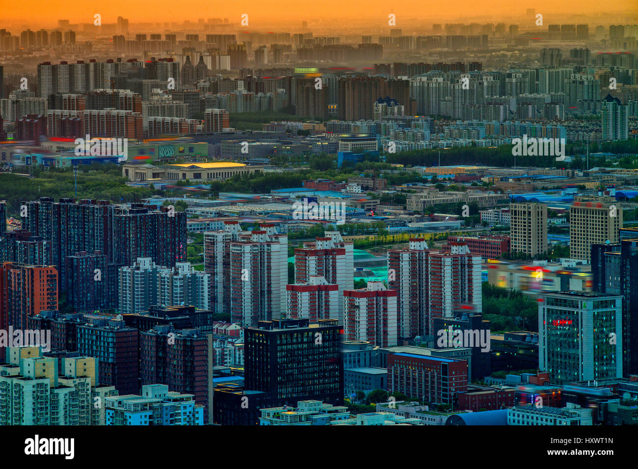 Urban construction of Beijing Development Zone Stock Photo - Alamy