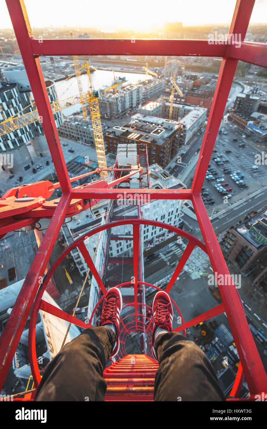Top of a crane hi-res stock photography and images - Alamy
