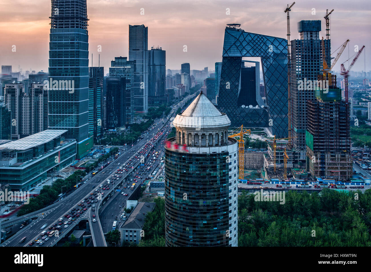 CBD urban construction in Beijing Stock Photo - Alamy
