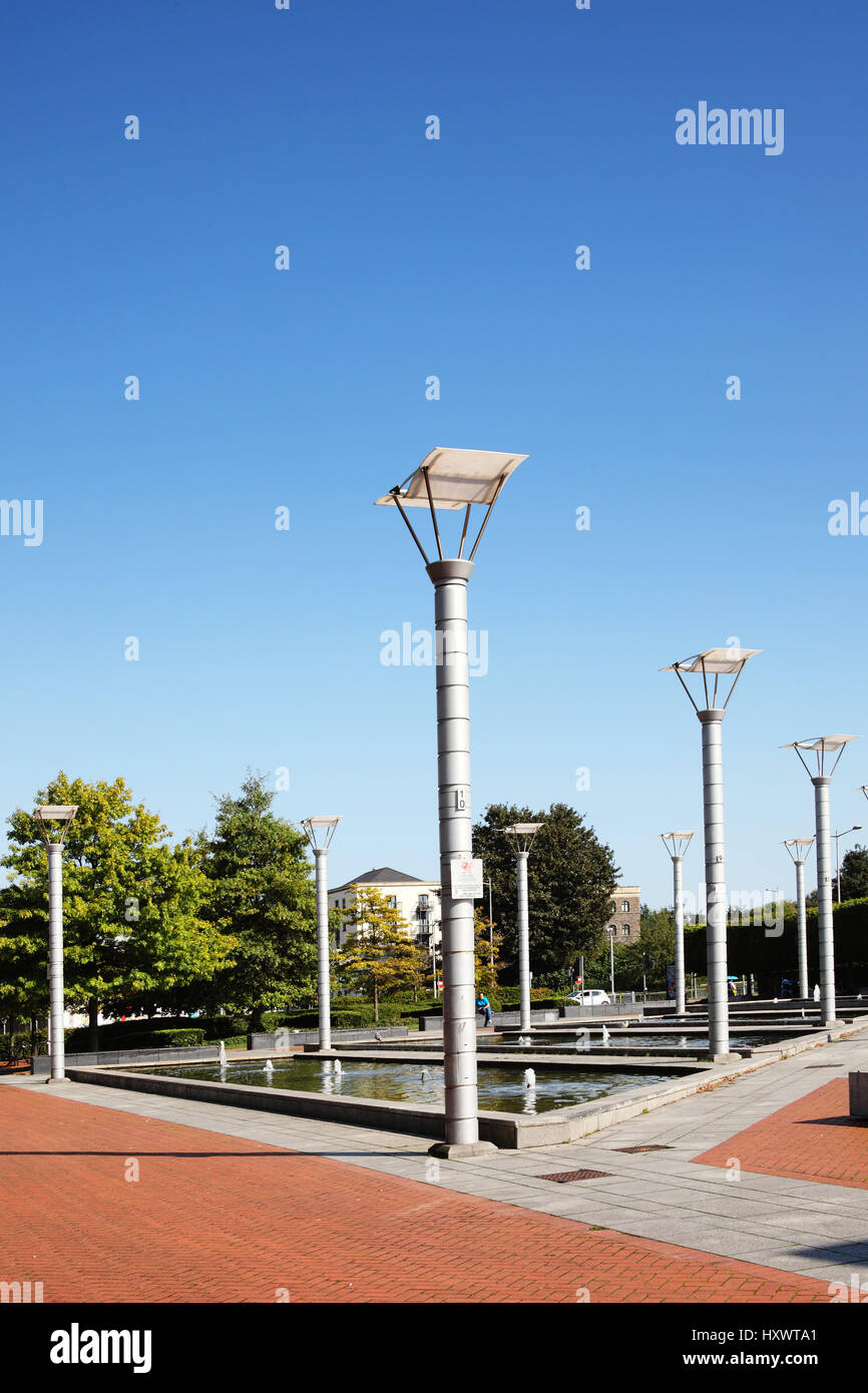 Cardiff, Wales, UK , September 14, 2016 : Callaghan Square is a modern ...