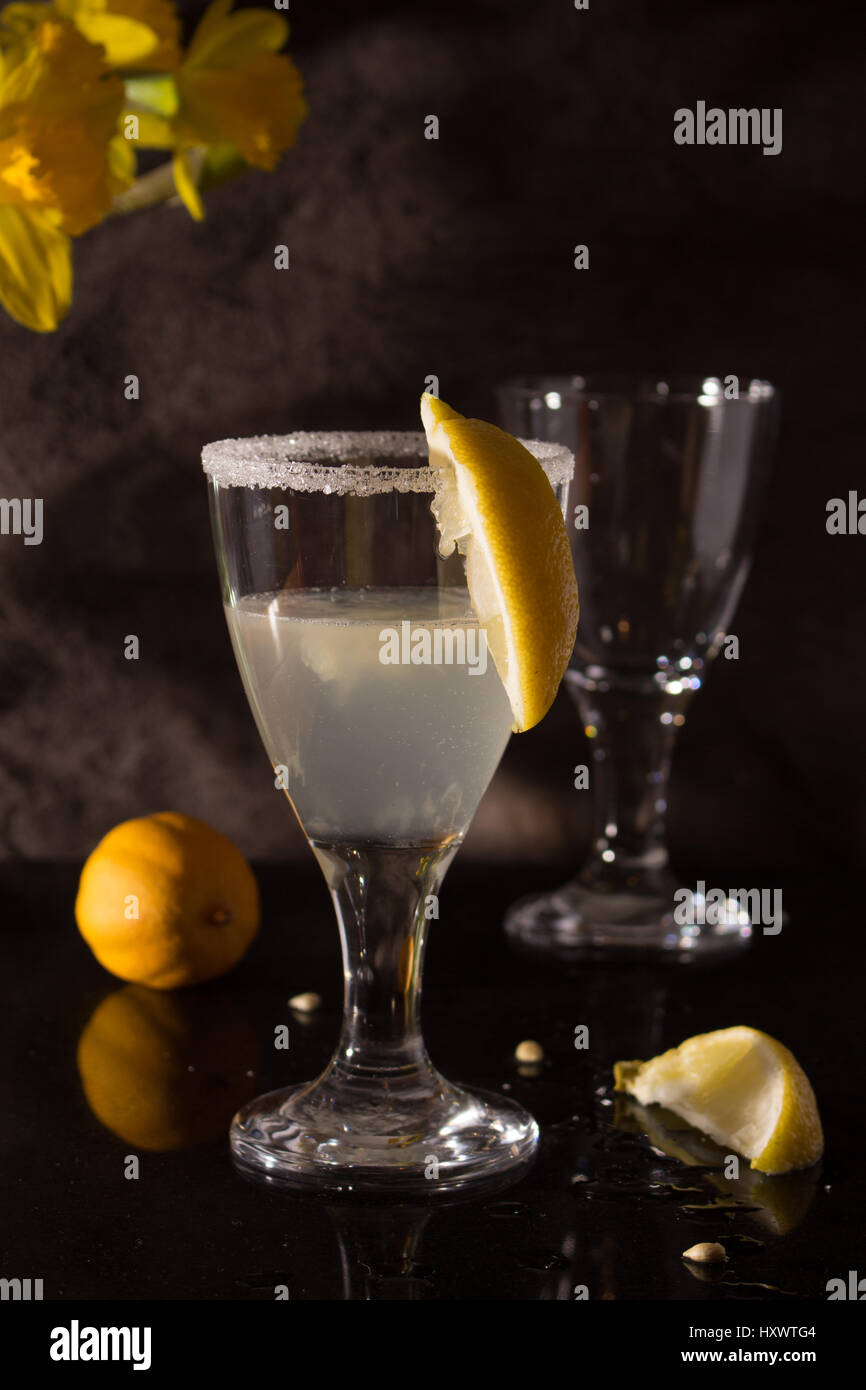 Lemon drink shot Stock Photo - Alamy