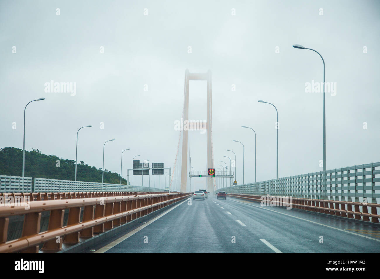 Xihoumen Bridge of Zhoushan city,Zhejiang province,China Stock Photo ...