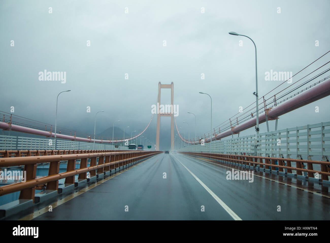 Xihoumen Bridge of Zhoushan city,Zhejiang province,China Stock Photo ...
