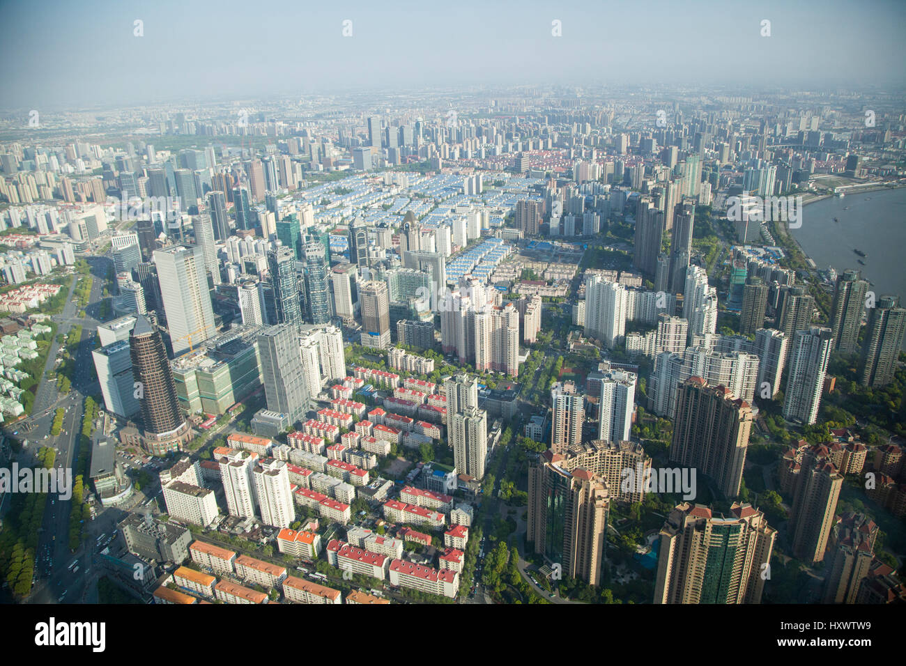 architectural landscape of Shanghai City Stock Photo - Alamy