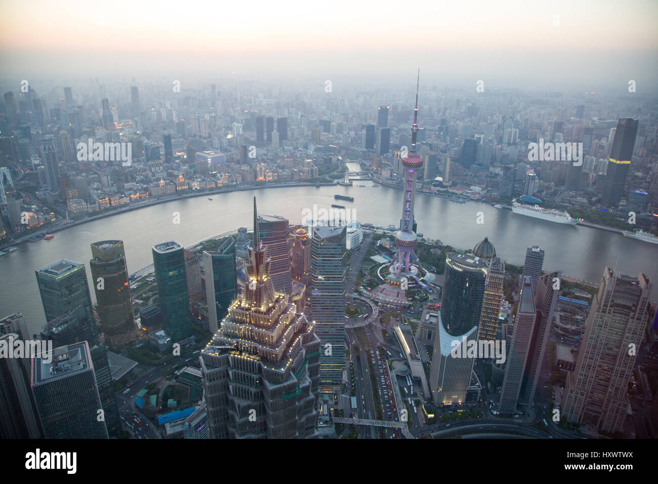 architectural landscape of Shanghai City Stock Photo - Alamy