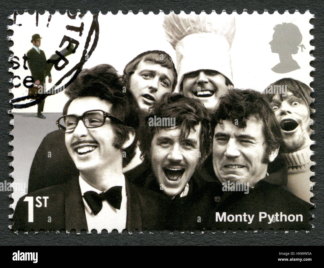 UNITED KINGDOM - CIRCA 2015: A used postage stamp from the UK ...