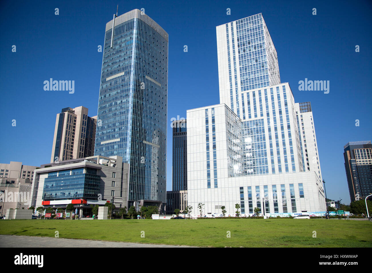 City Building of Zhoushan City in Zhejiang province,China Stock Photo ...