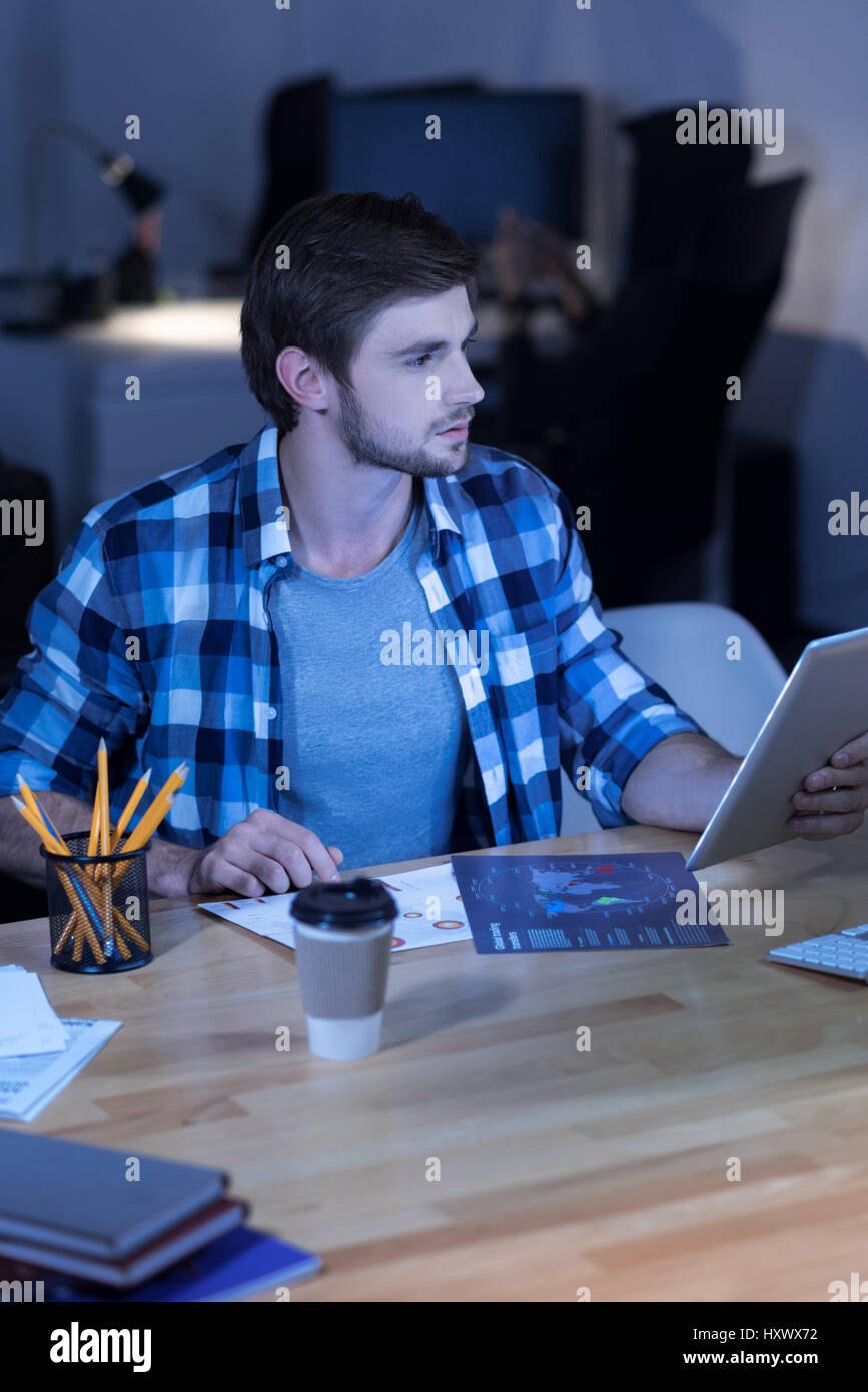 Handsome hard working programmer hi-res stock photography and images ...