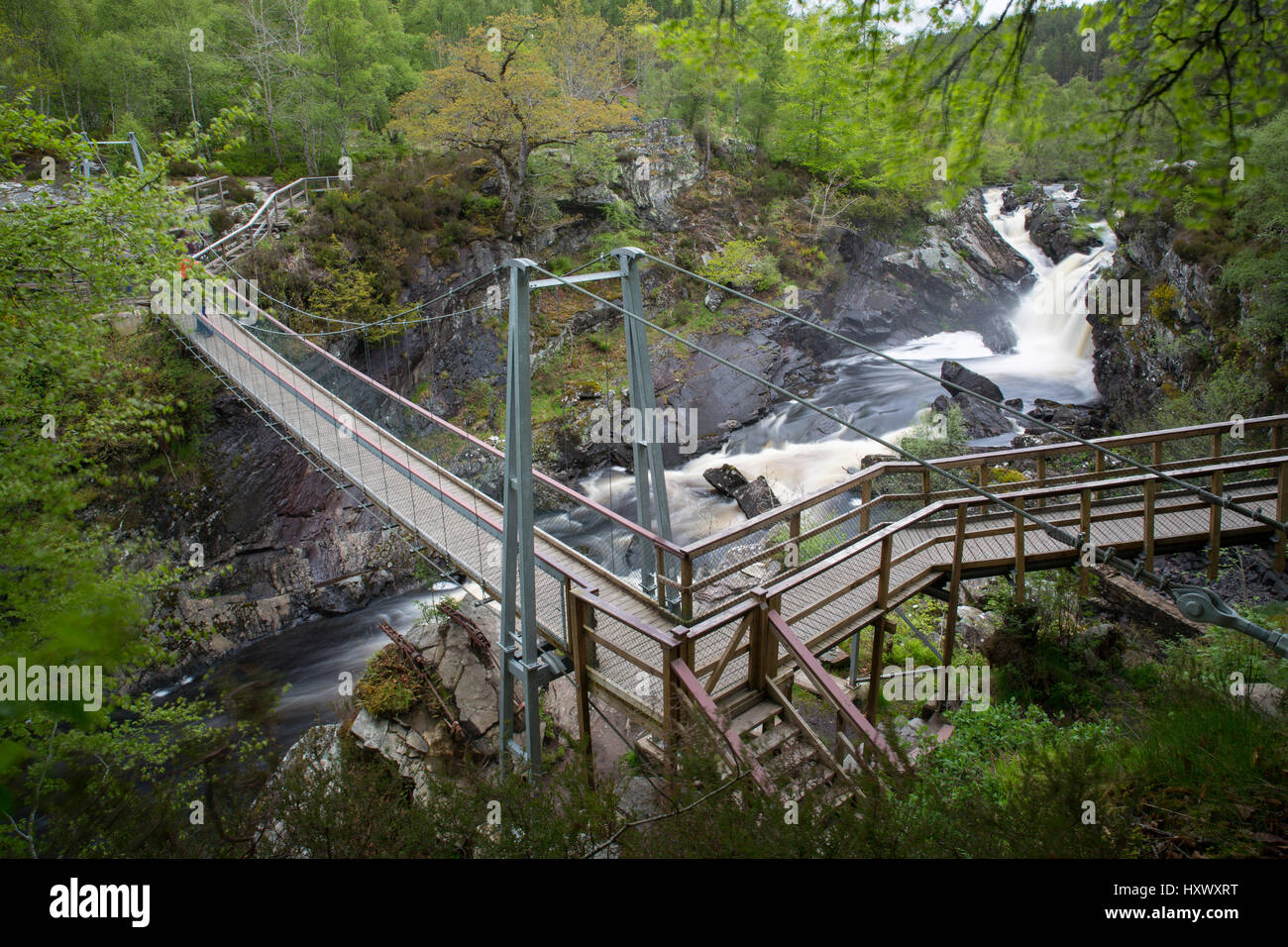 Rogie Falls; Black Water; Scotland; UK Stock Photo - Alamy
