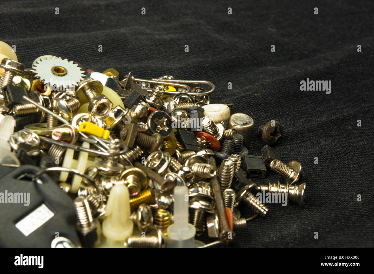 techno backgrounds - various bolts, screws, washers, nuts and other ...