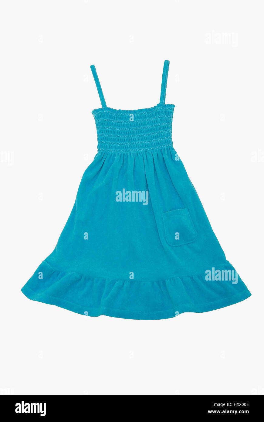 A blue sun dress Stock Photo - Alamy