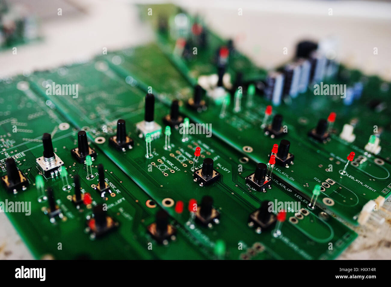 Circuit board of electronic computer hardware technology. Motherboard ...