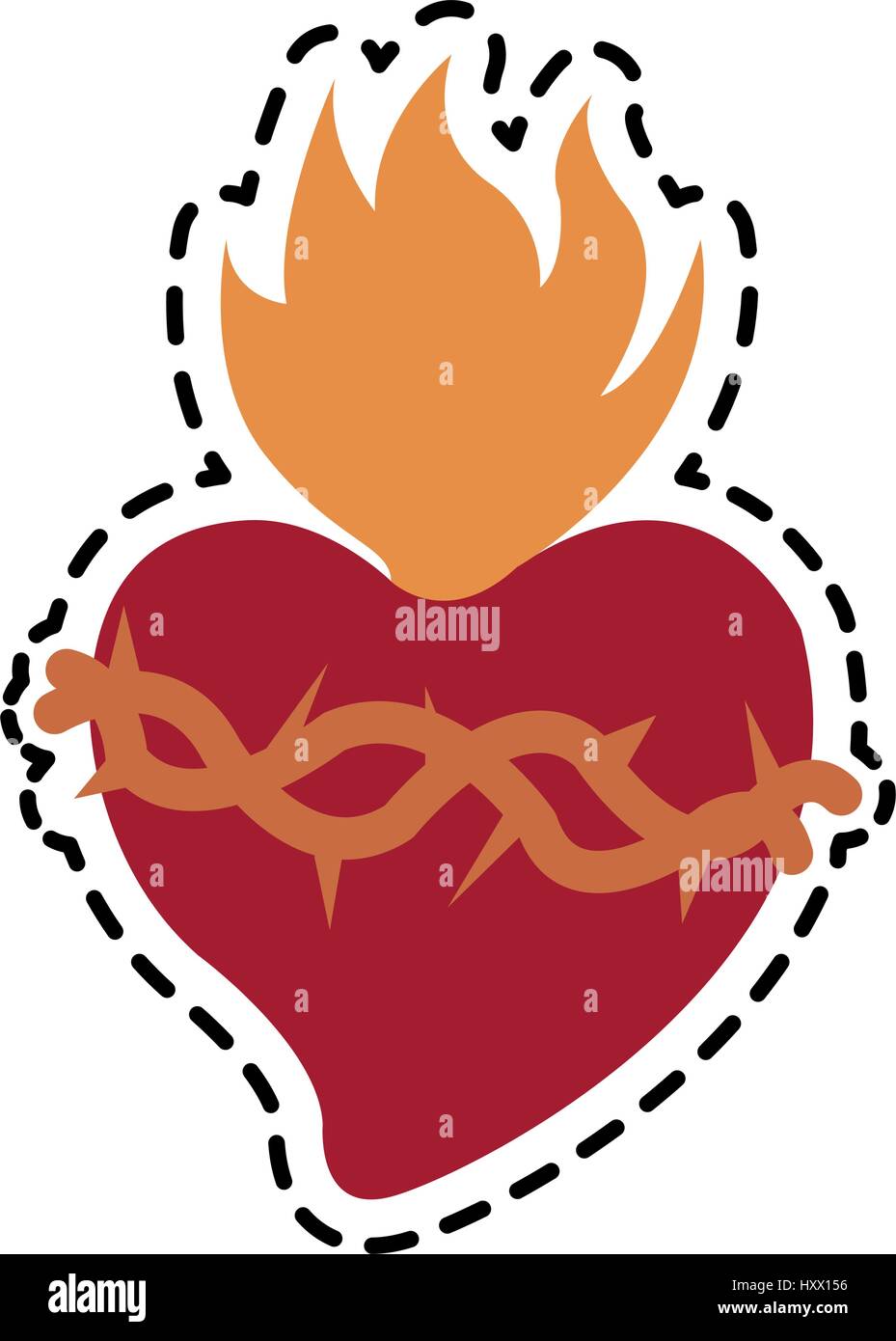 sacred heart icon image vector illustration design Stock Vector Image ...