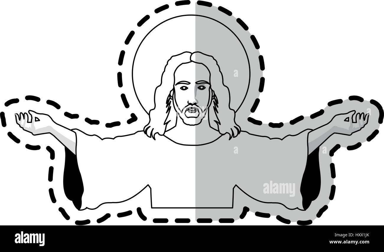 jesus christ christian icon image vector illustration design Stock ...