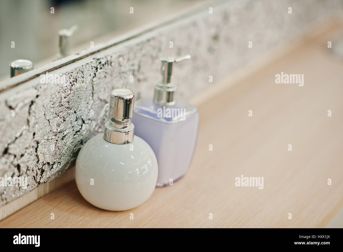 Two bottles beauty salon hi-res stock photography and images - Alamy