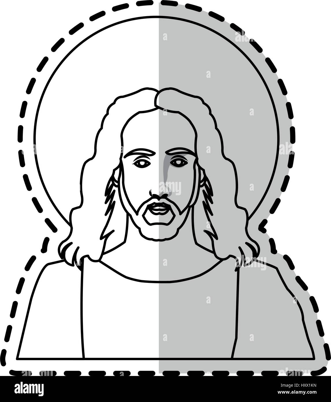 jesus christ christian icon image vector illustration design Stock ...