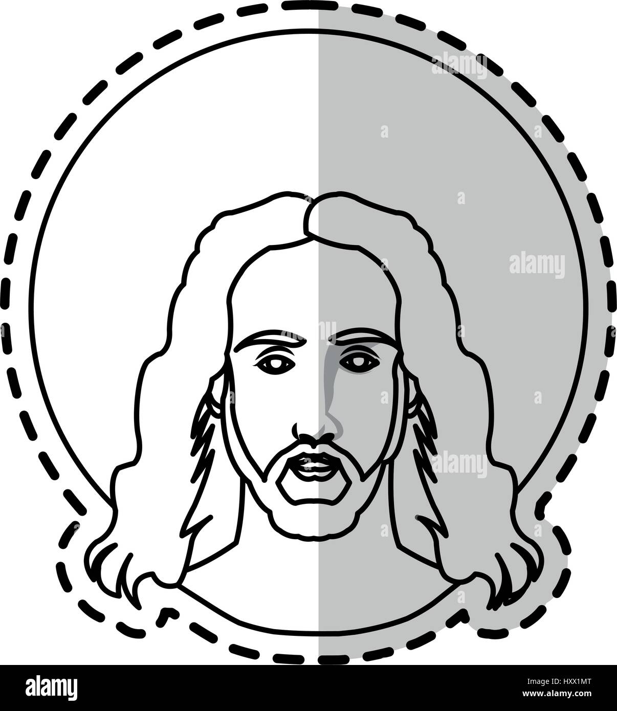 jesus christ christian icon image vector illustration design Stock ...