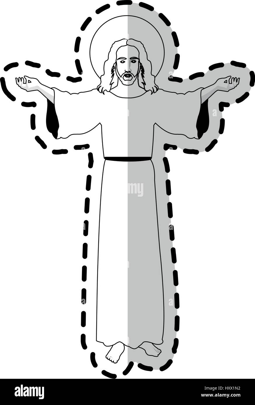 jesus christ christian icon image vector illustration design Stock ...