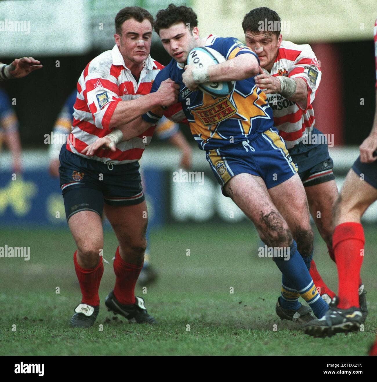 GRAHAM HOLROYD & HOWARD HILL OLDHAM BEARS V LEEDS 21 April 1996 Stock ...