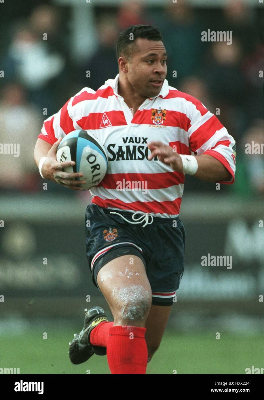 AFFI LEUILA OLDHAM BEARS RLFC 21 April 1996 Stock Photo - Alamy