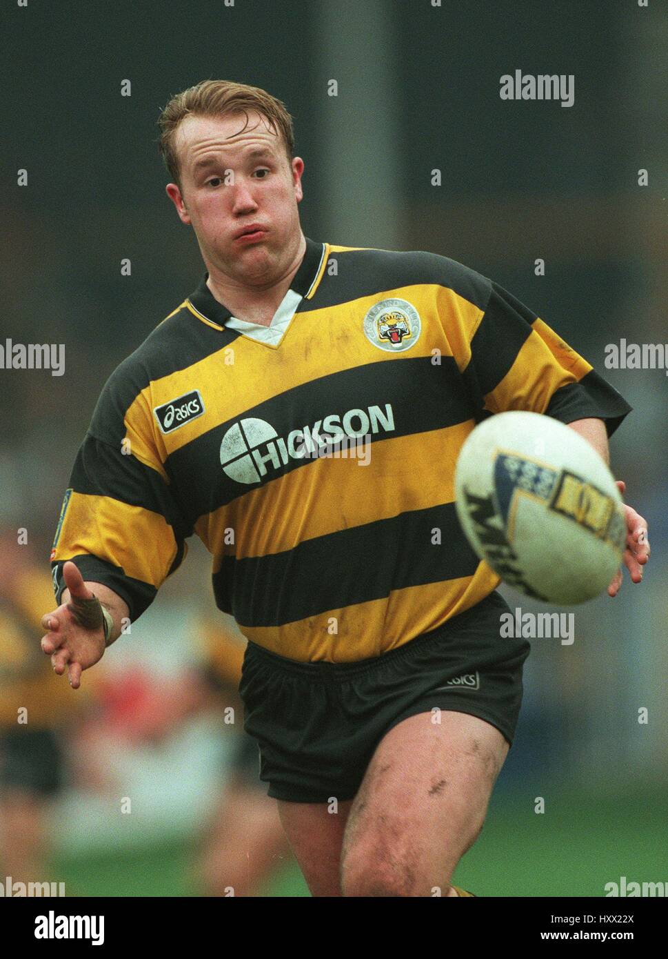 NATHAN SYKES CASTLEFORD TIGERS RLFC 22 April 1996 Stock Photo - Alamy
