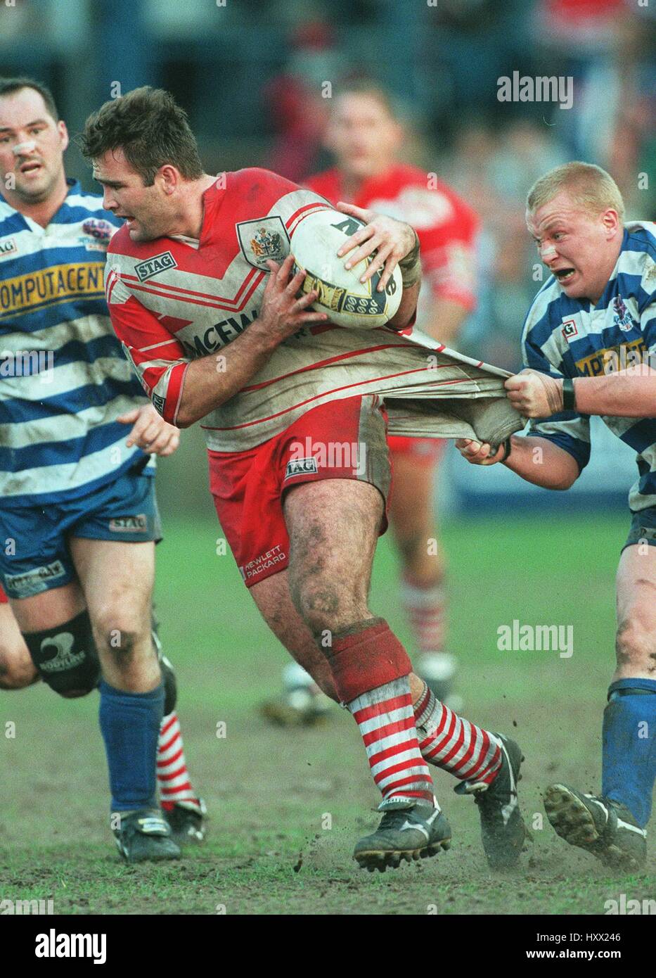 CHRIS JOYNT & MARK PERRETT HALIFAX BLUE SOX V ST.HELENS 22 April 1996 ...