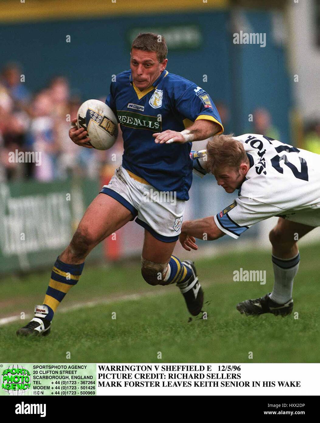 MARK FORSTER & KEITH SENIOR WARRINGTON V SHEFFIELD EAGLES 12 May 1996 ...