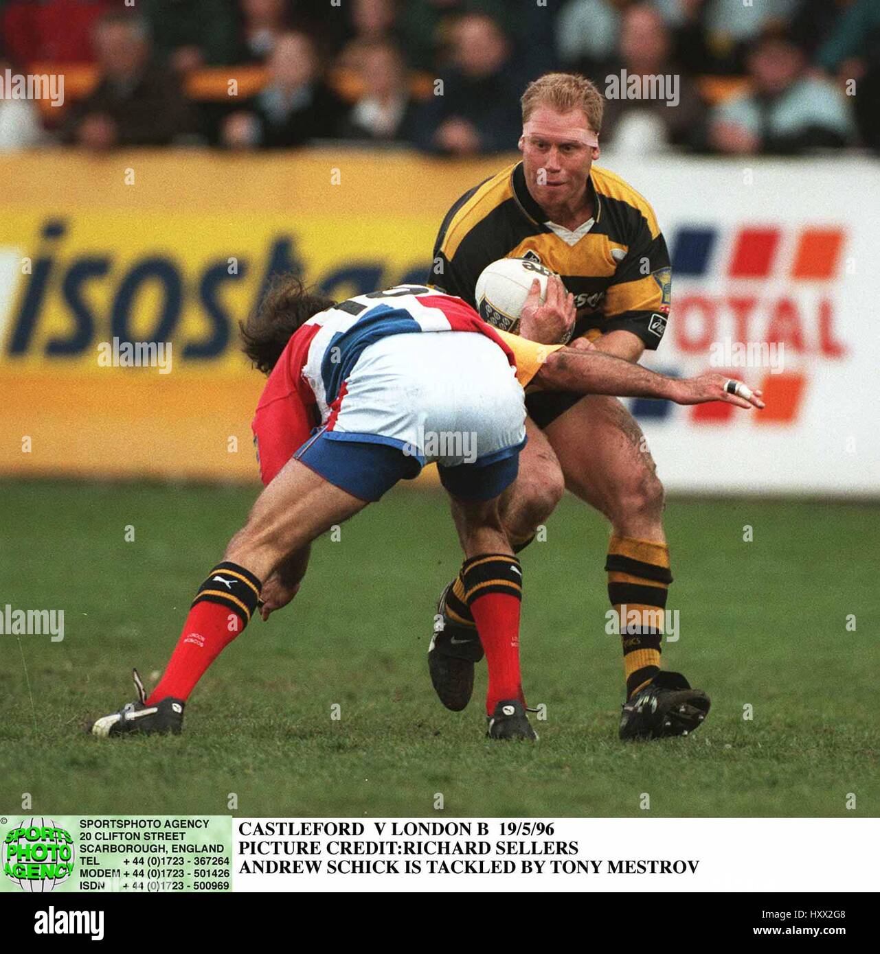 ANDREW SCHICK & TONY MESTROV CASTLEFORD V LONDON BRONCO'S 19 May 1996 ...