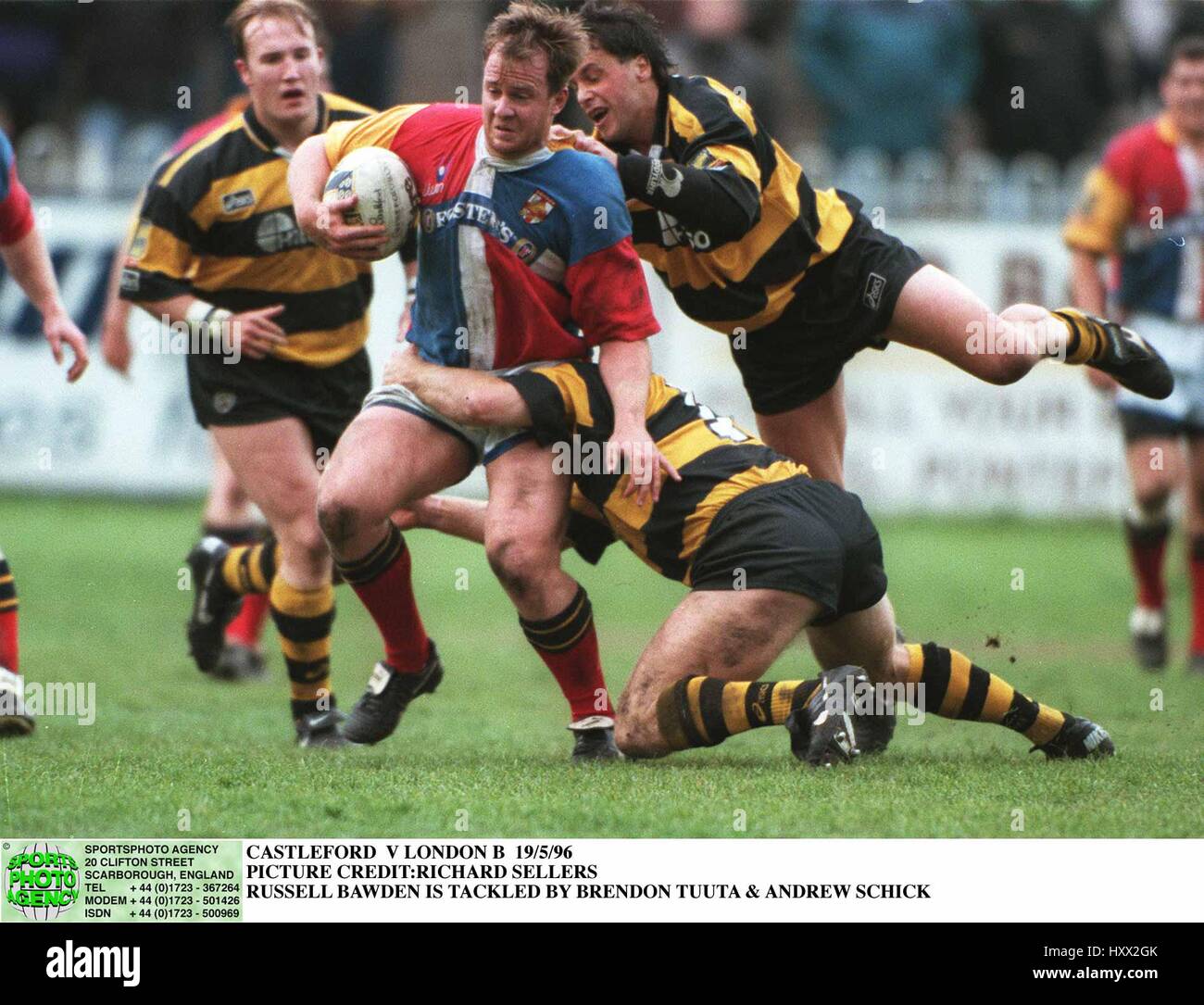 RUSSELL BAWDEN TUUTA & SCHICK CASTLEFORD V LONDON BRONCO'S 19 May 1996 ...