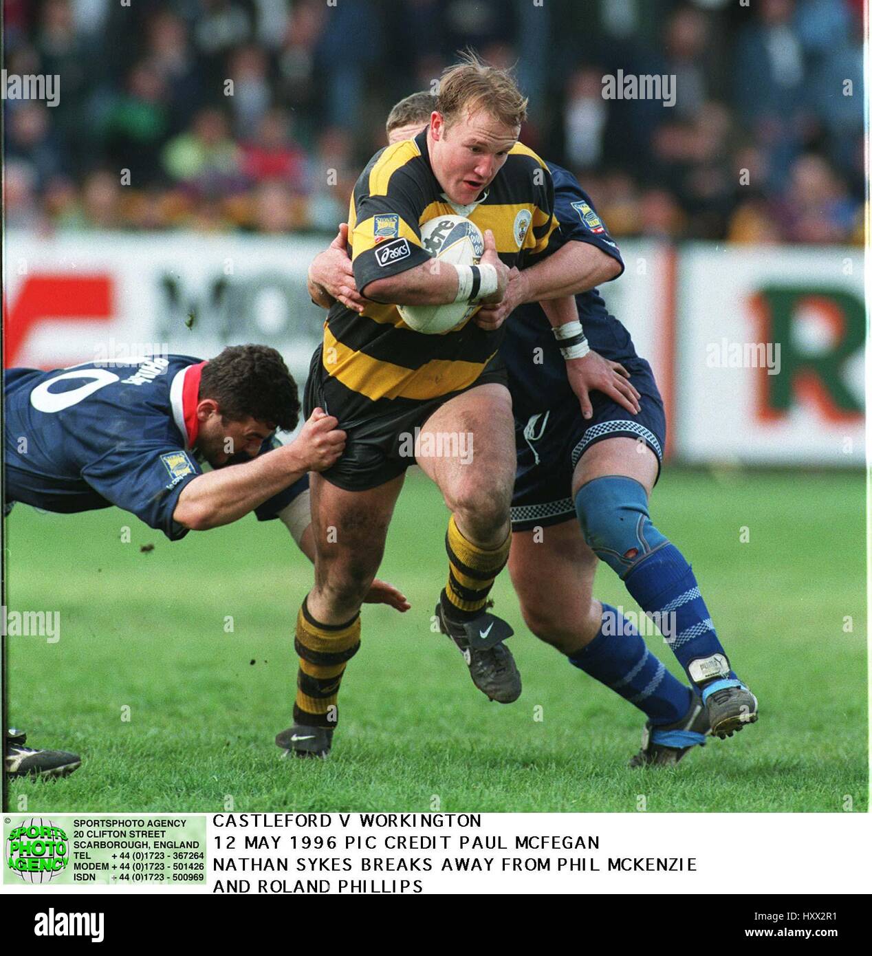 SYKES MCKENZIE & PHILLIPS CASTLEFORD V WORKINGTON RL 12 May 1996 Stock ...