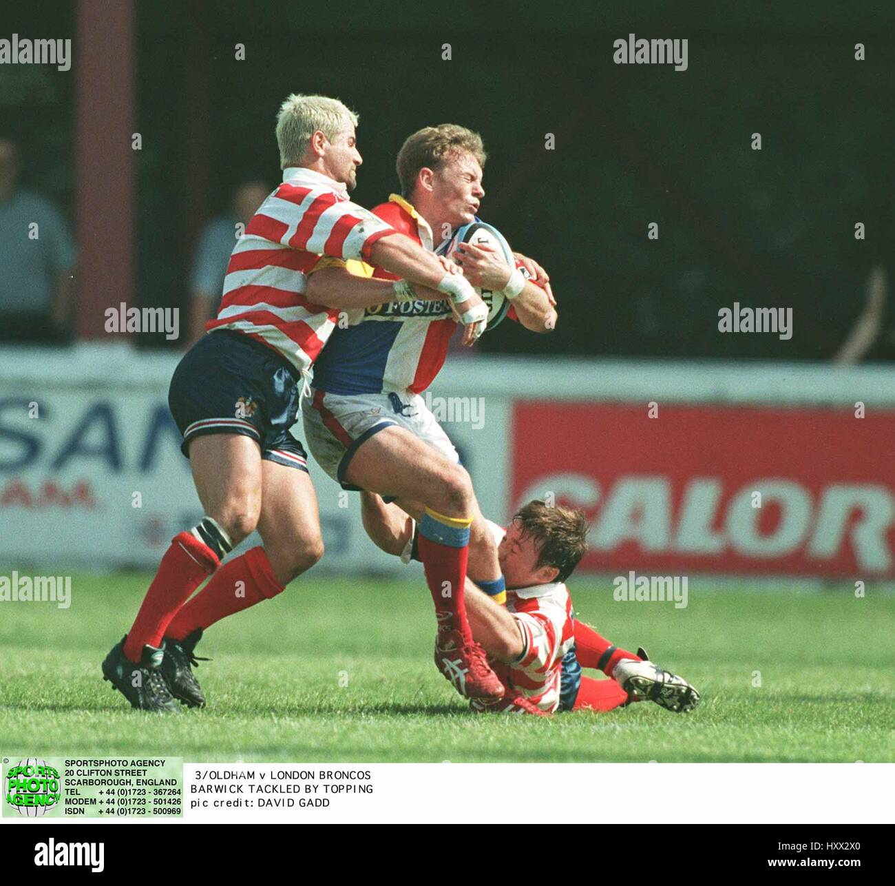 BARWICK & TOPPING OLDHAM BEARS V LONDON BROCO'S 11 August 1996 Stock ...