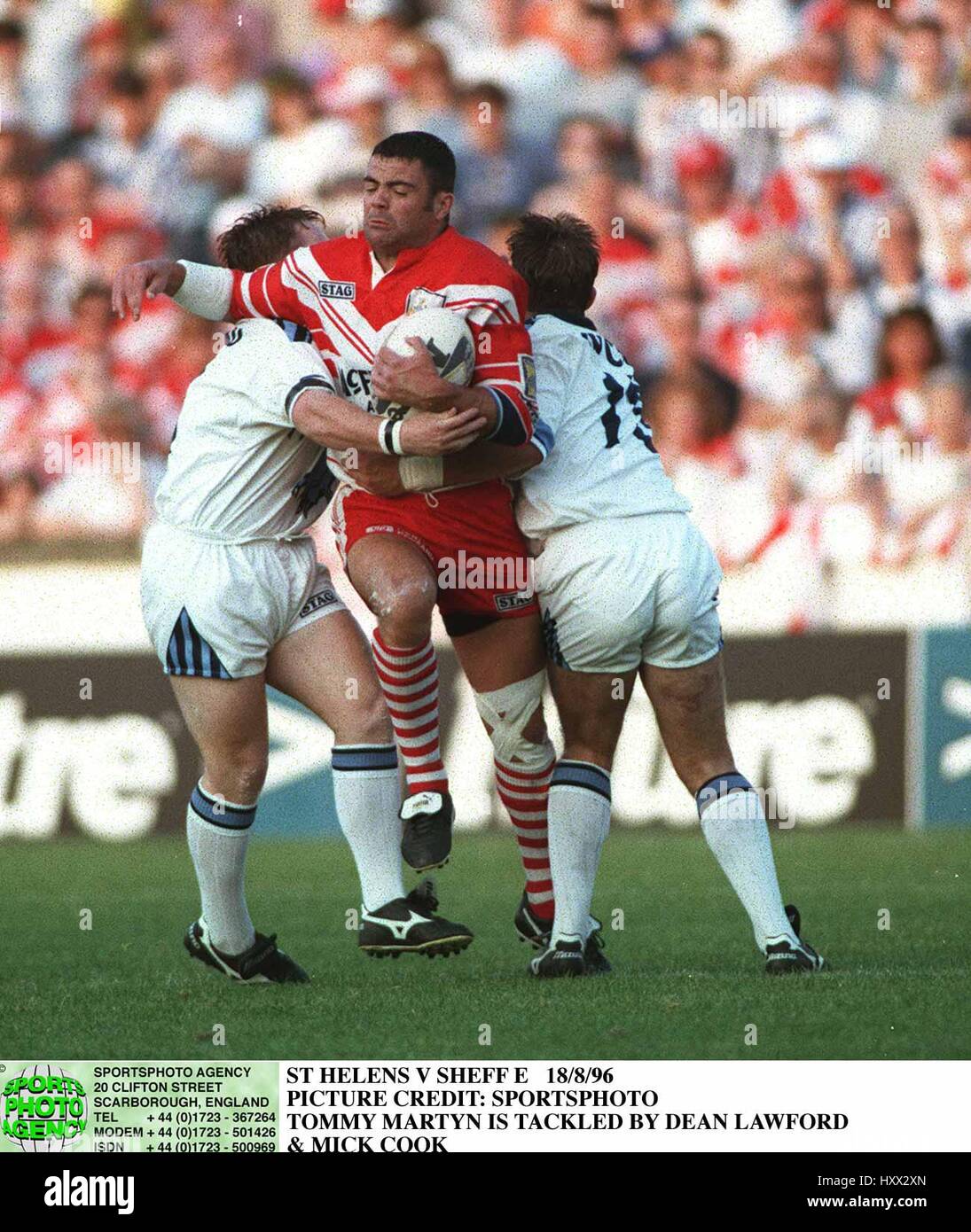 MARTYN LAWFORD & COOK ST. HELENS V SHEFFIELD EAGLES 18 August 1996 ...