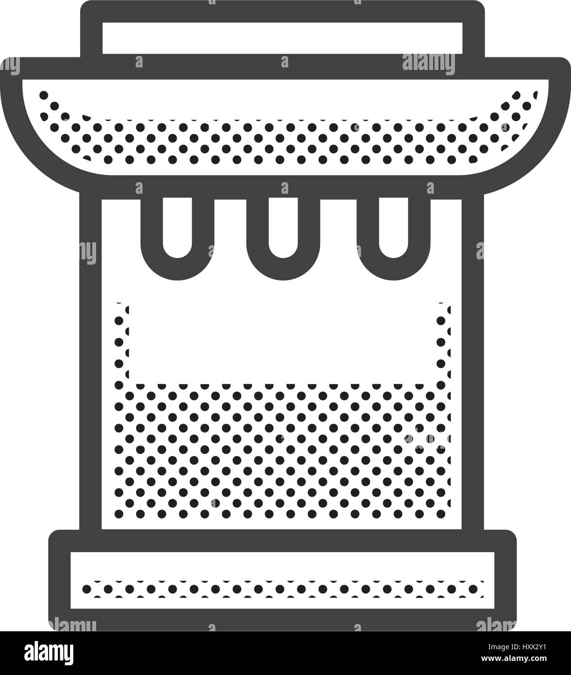 Classical stone building columns Stock Vector Images - Alamy